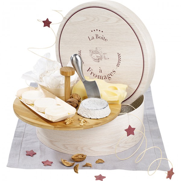 La Vannerie d'Aujourd'hui - Coffret rond "La Boite à Fromages" beige